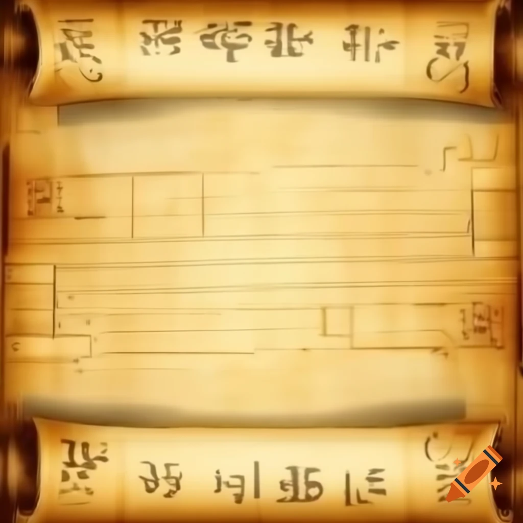 Ancient Indian manuscript parchment with Sanskrit inscriptions in warm ...