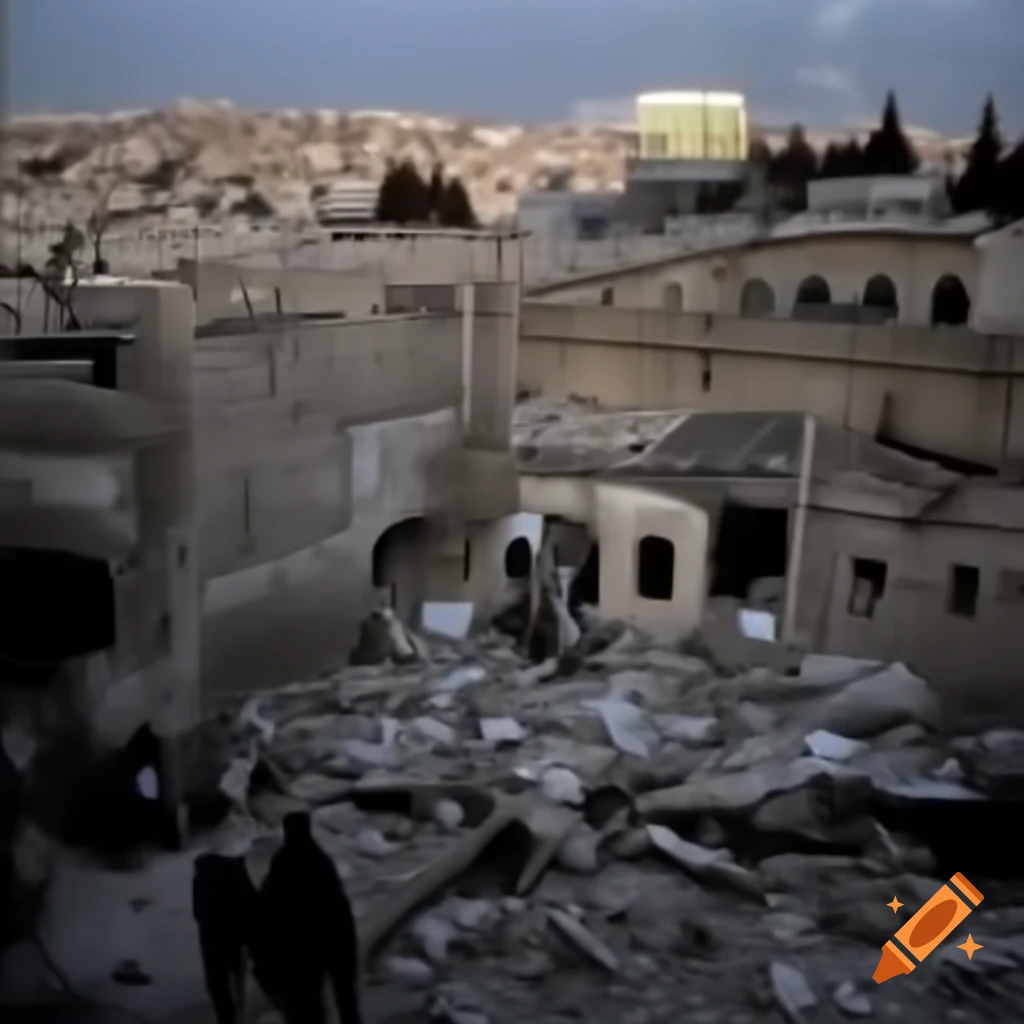 Historical depiction of the destruction of Jerusalem, 586 BC on Craiyon