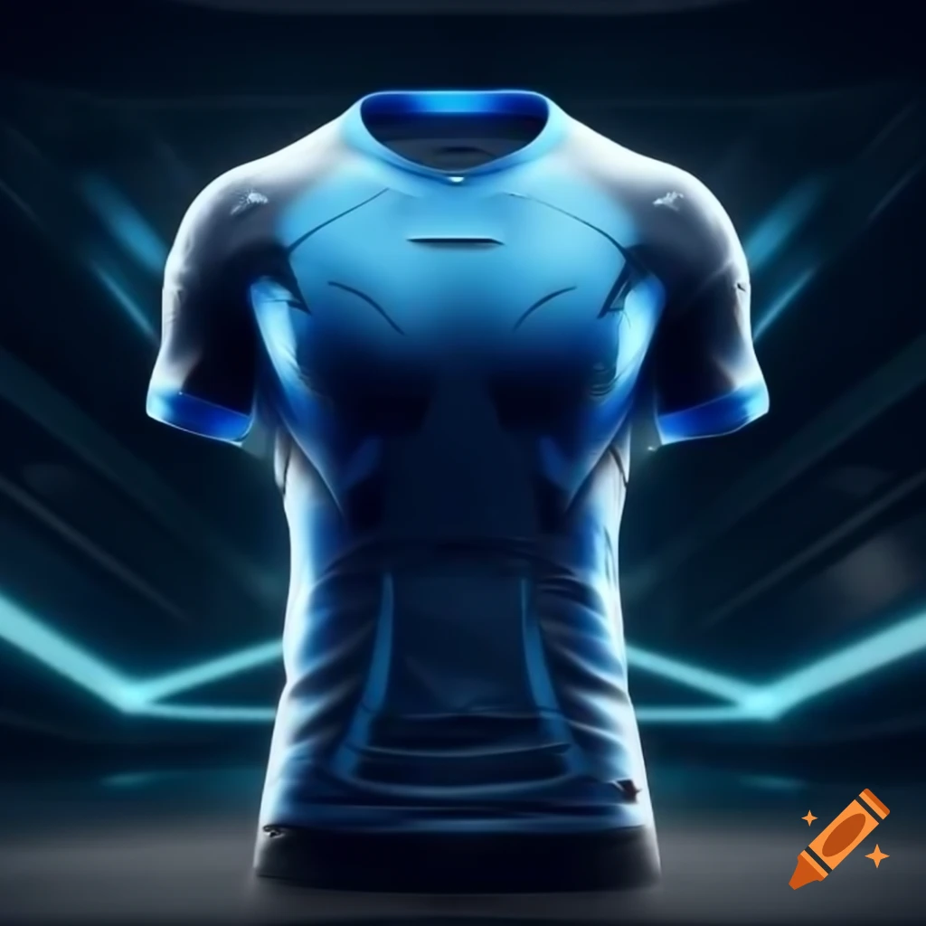 Futuristic athletic jersey with cooling technology for summer sports on ...