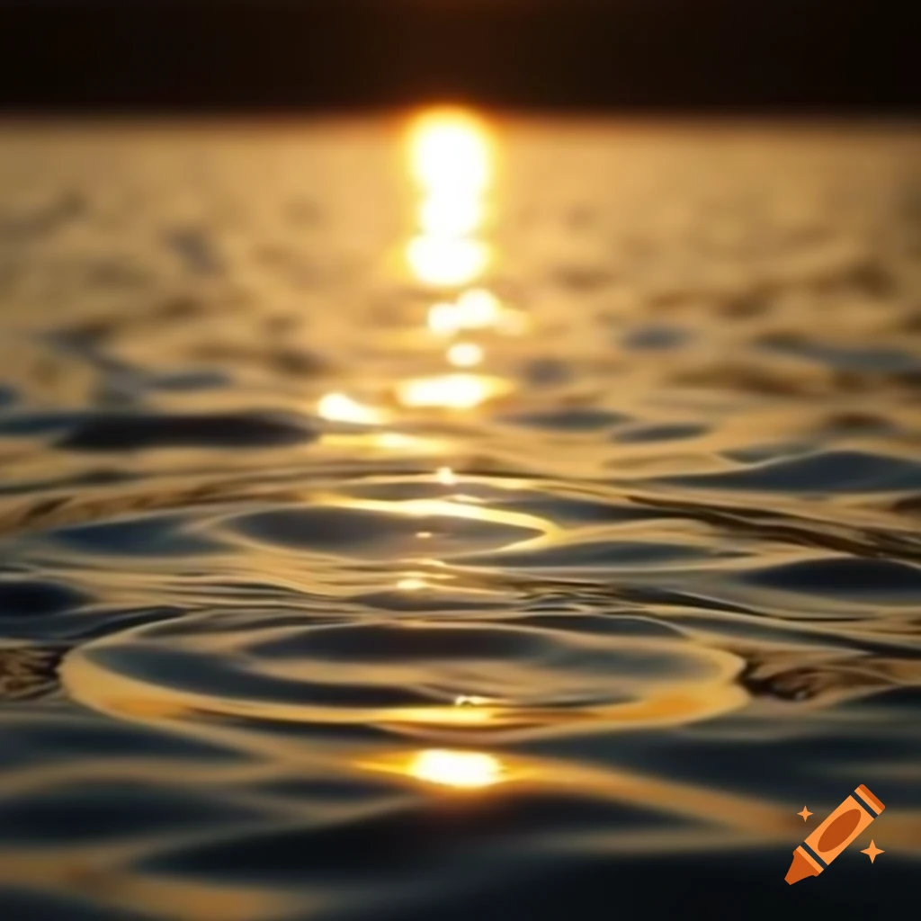 Room filled with golden water, reflecting a sense of everyday magic on ...