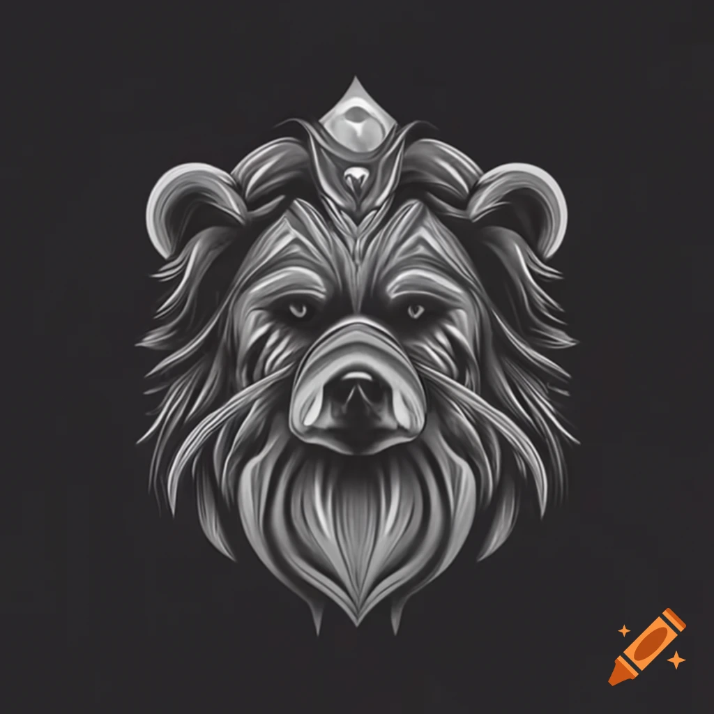 Frieze depicting legends including Beast of Gévaudan, witch, and bear ...