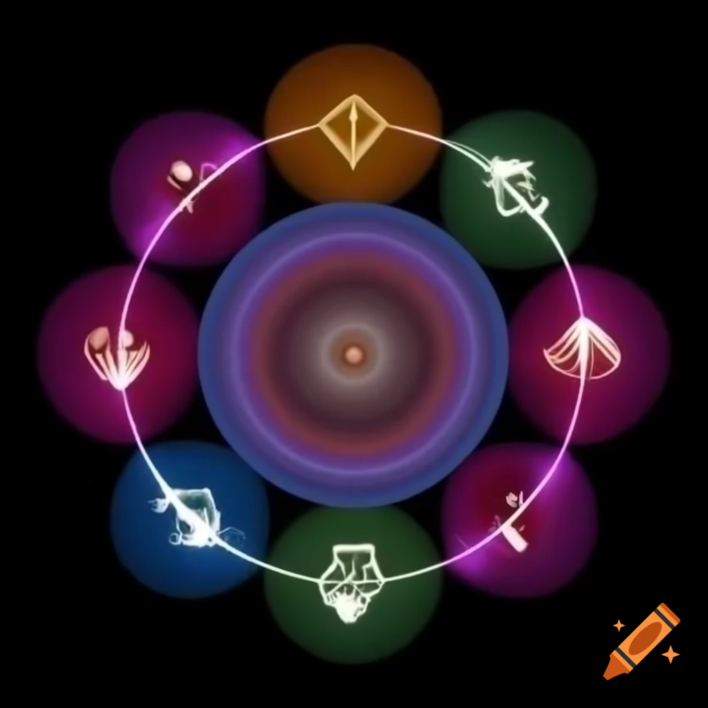 Concentric circle symbolizing the universe and eternal cycle of ...