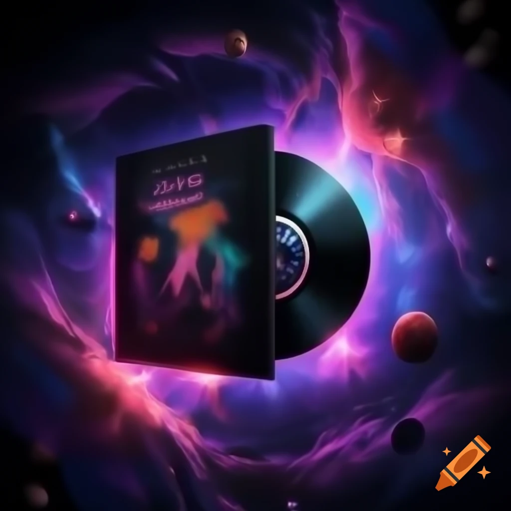 Futuristic album cover for 'Beyond the Reality' featuring vibrant ...