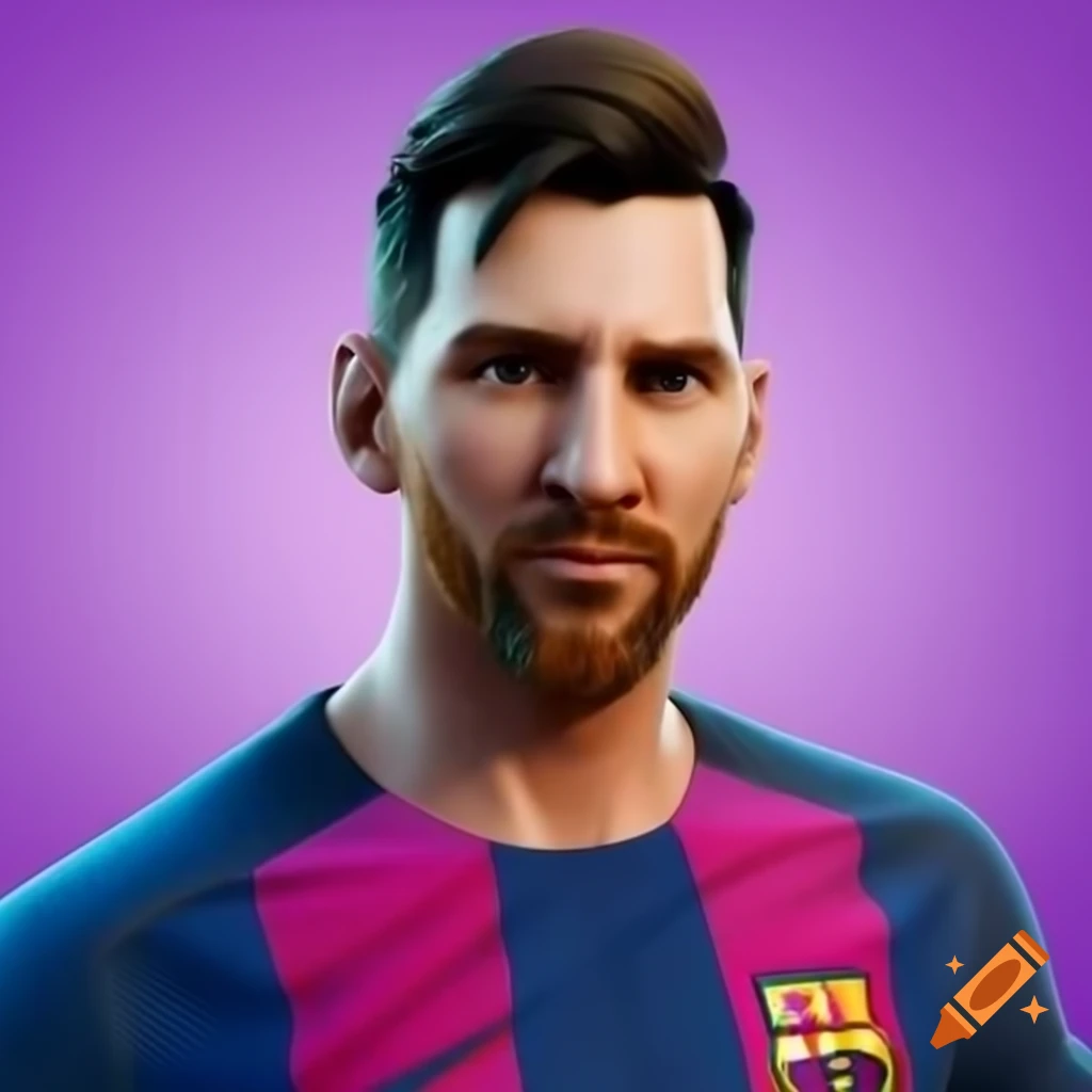 Lionel messi fortnite skin concept illustration on Craiyon