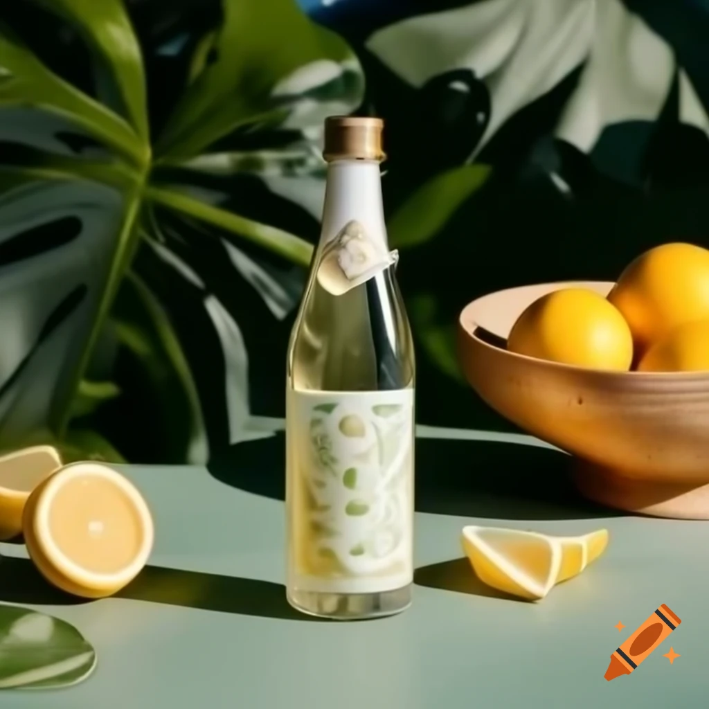 Frosty lemon sparkling water product advertisement featuring refreshing ...