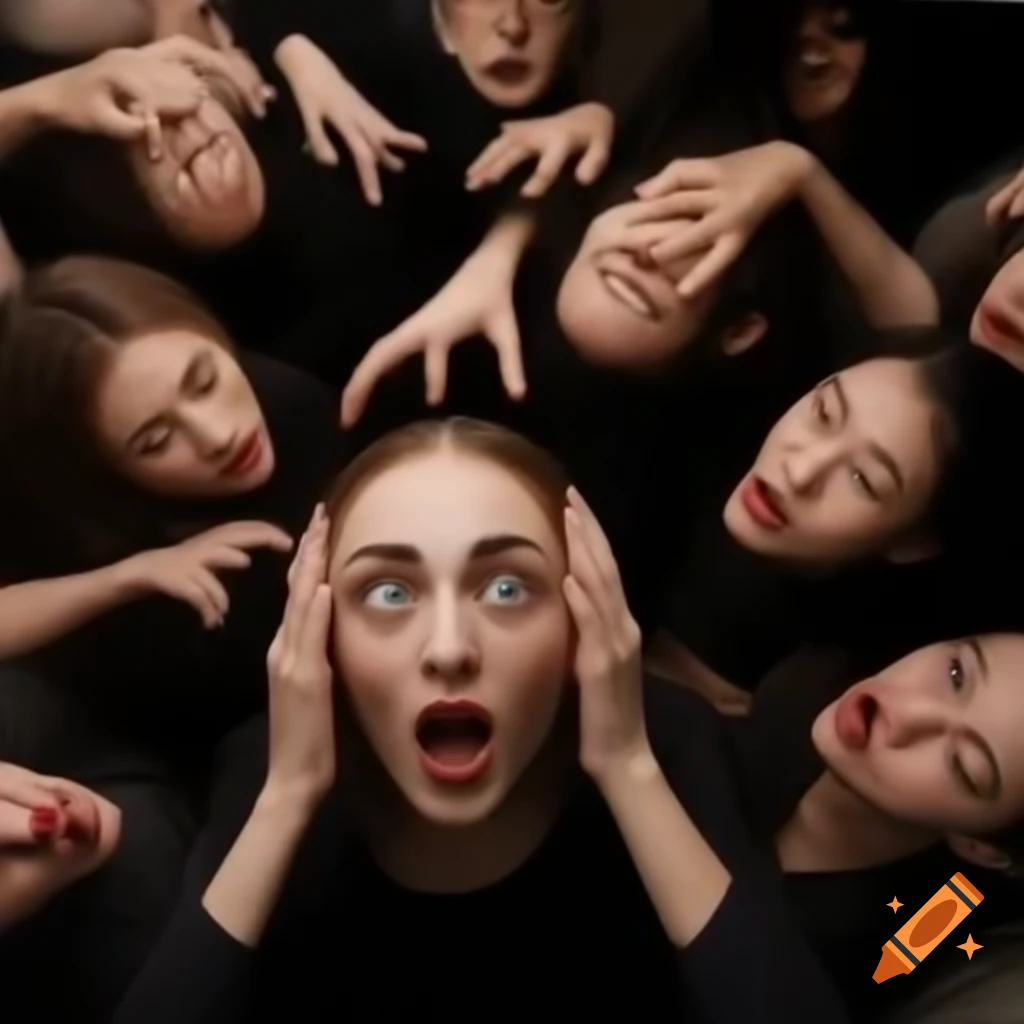 Group of people showcasing satire and exaggeration in a creative ...