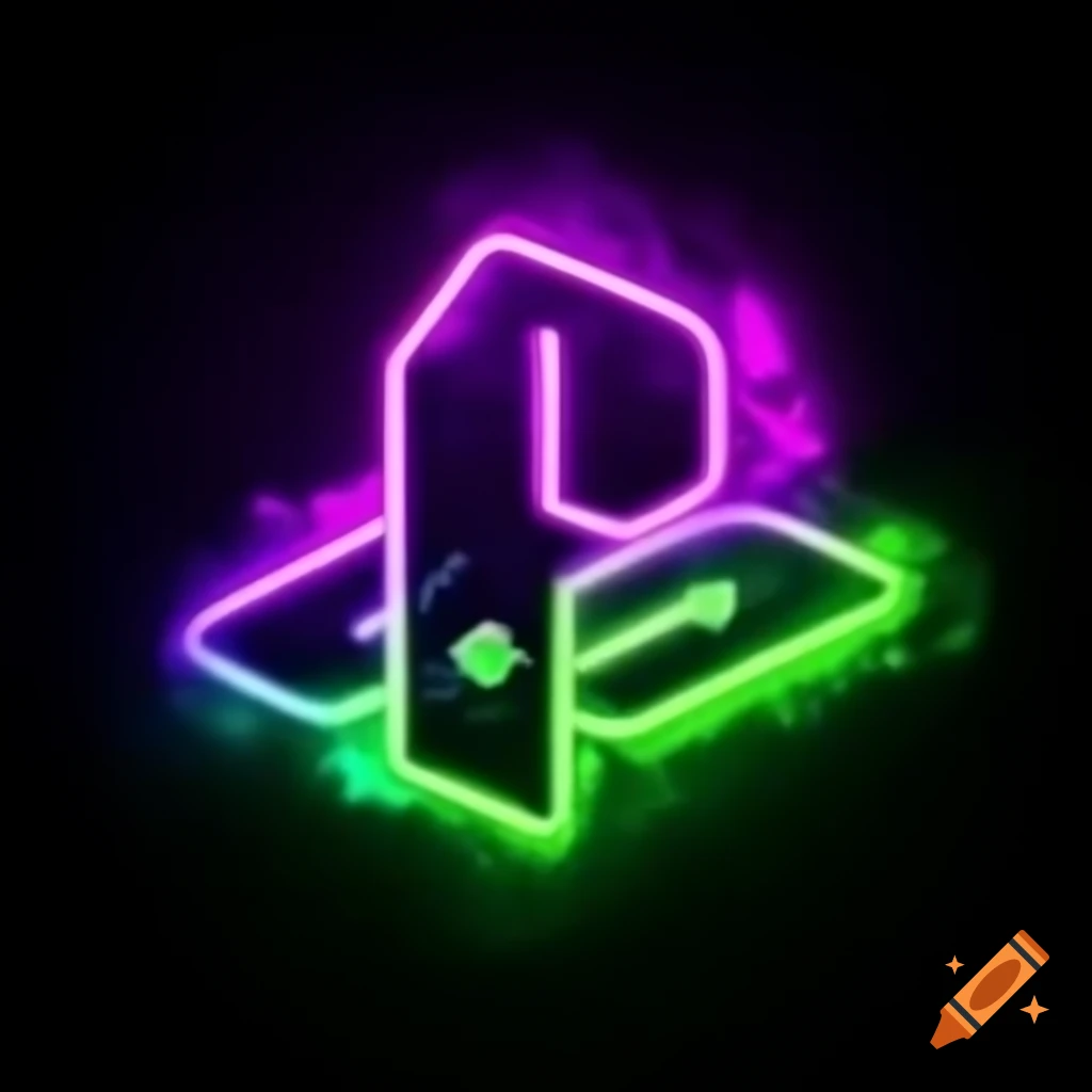 Stylish gaming logo design featuring 'PG Gamer' in neon purple and ...