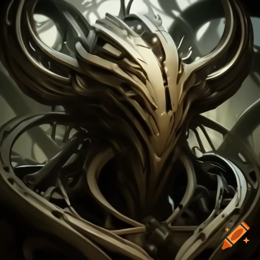 Biomechanical creature with organic and mechanical elements in ...