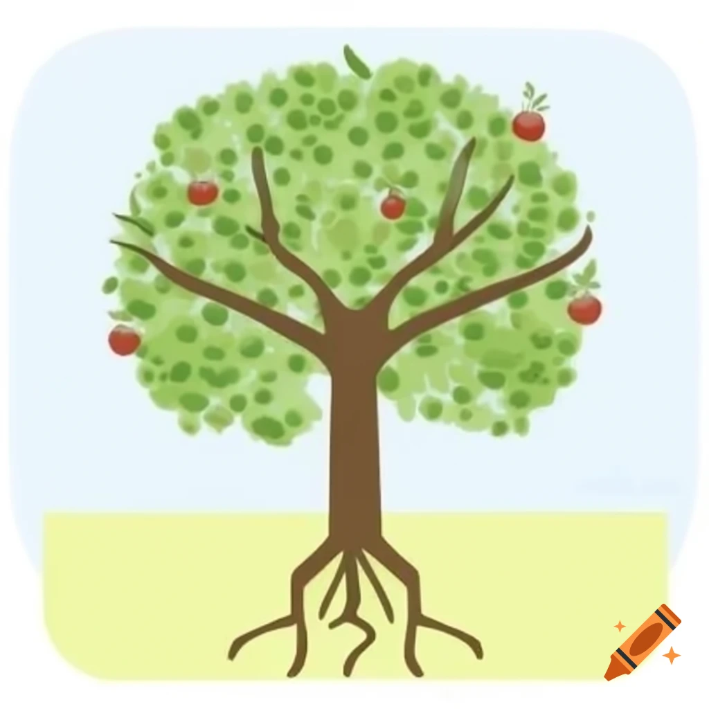 Metaphorical tree with solid trunk symbolizing operational efficiency ...