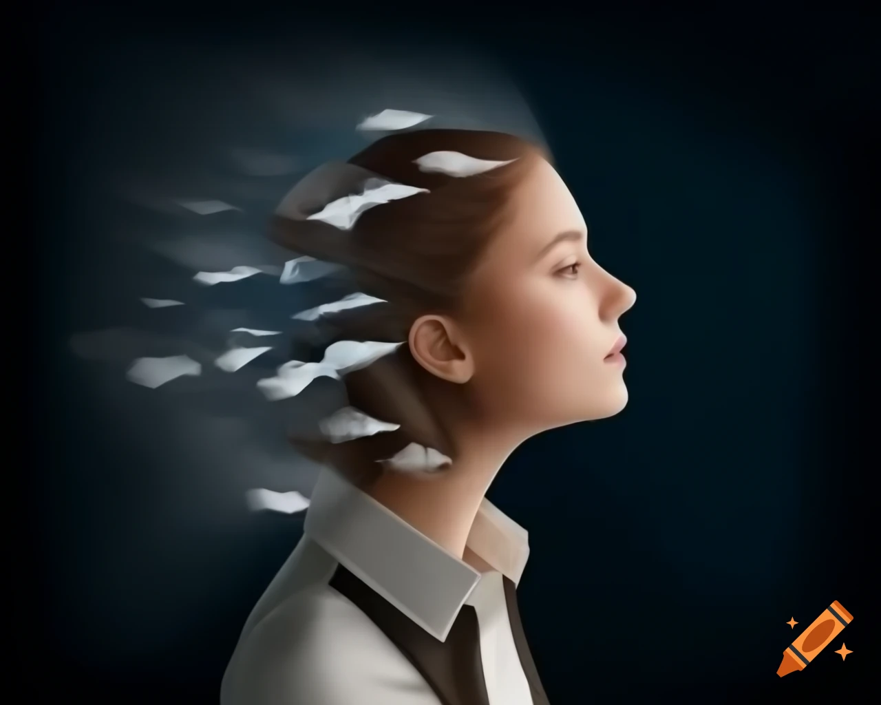 Conceptual artwork exploring themes of personal transitions and ...