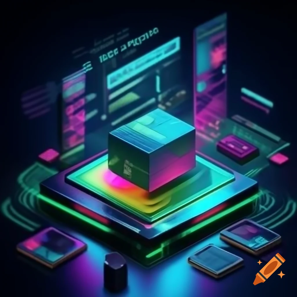 Modern marketing graphic for AI-enhanced plastics database with ...