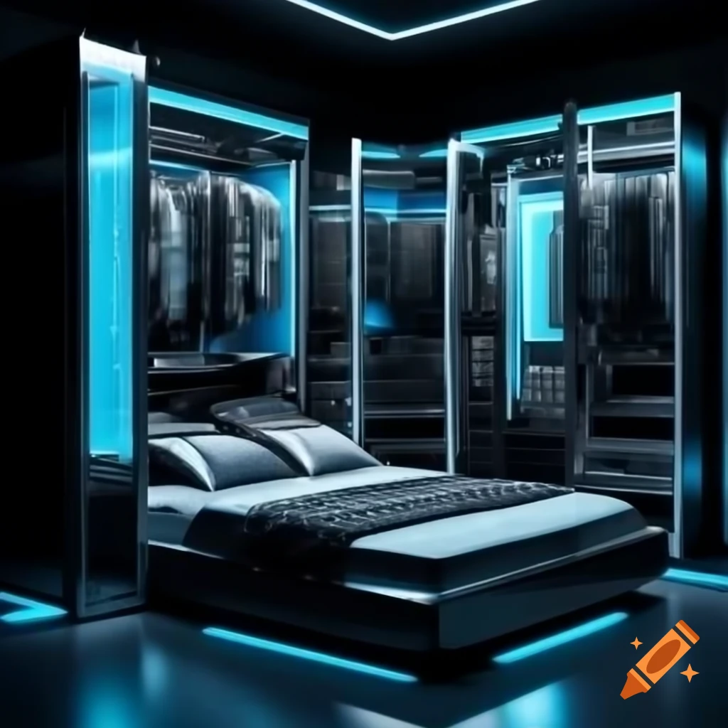 Transformer bed-wardrobe design prompt for AI image generation on Craiyon