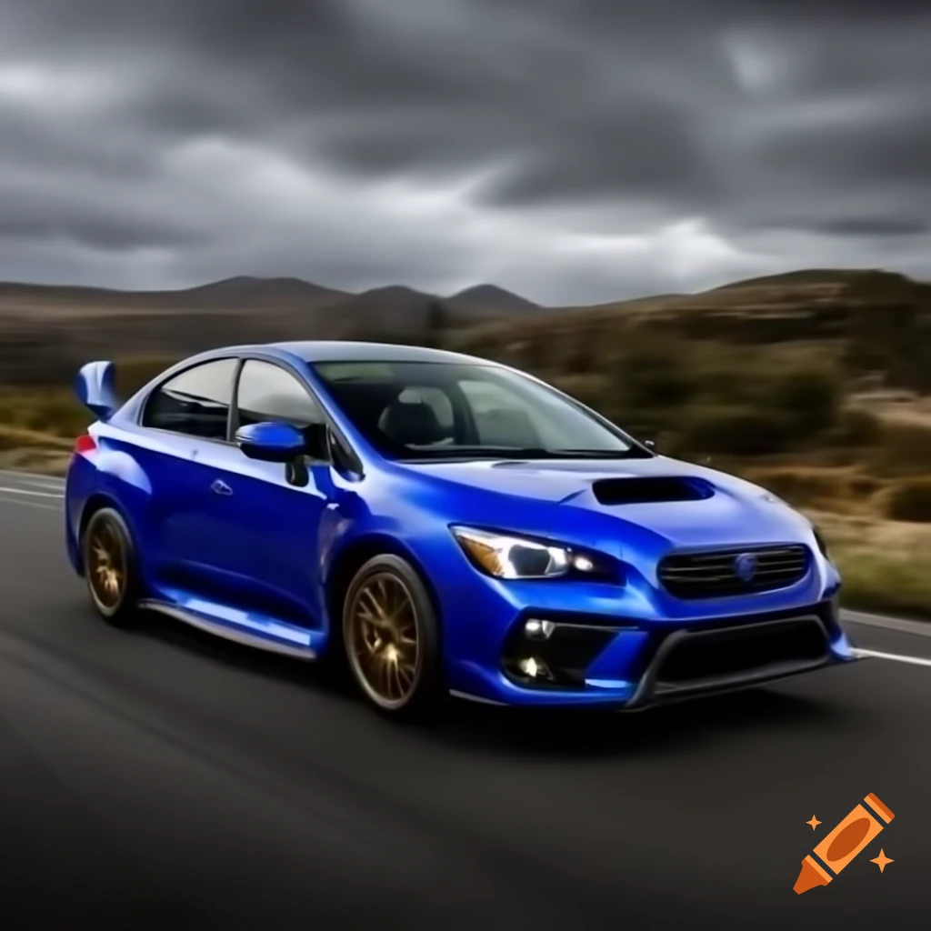 Subaru WRX hatchback driving on the road, combining sport and ...