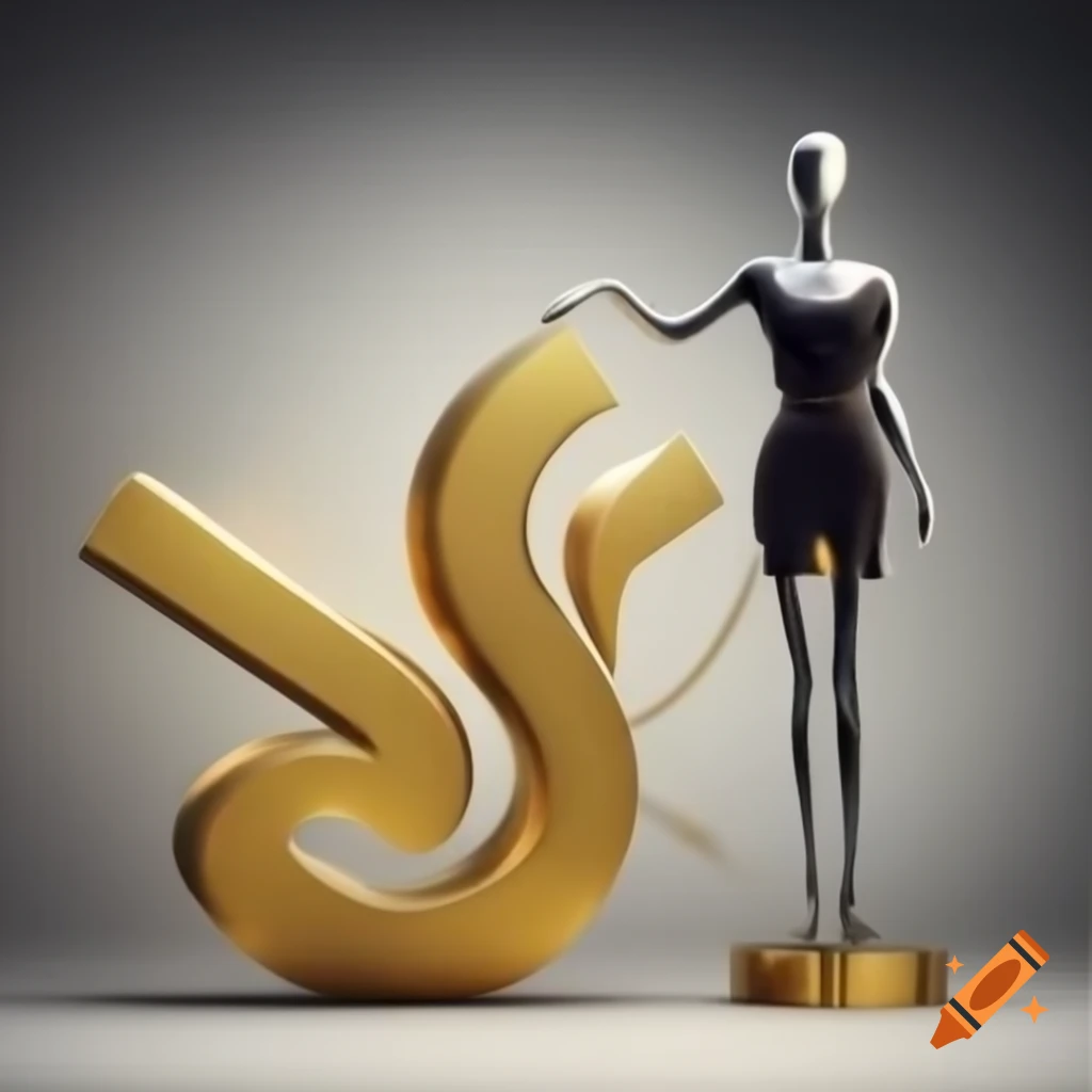 Fashion mannequin logo sketch with dress-like shape on three-legged ...