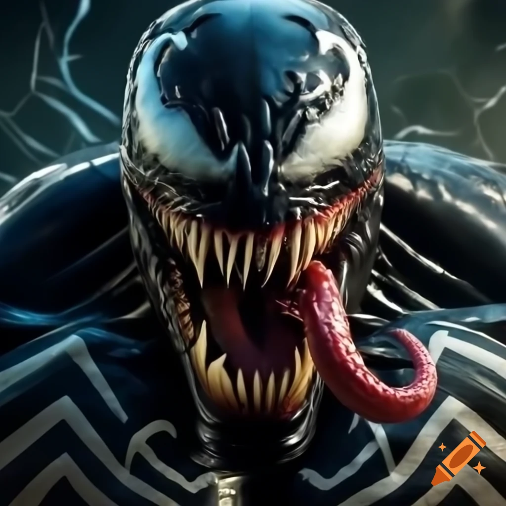 Venom character illustration on Craiyon