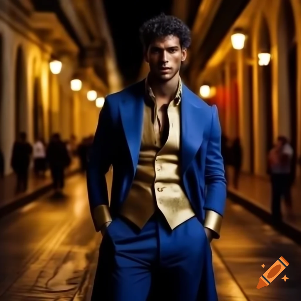 Handsome dominican male model walking in santo domingo's colonial zone ...