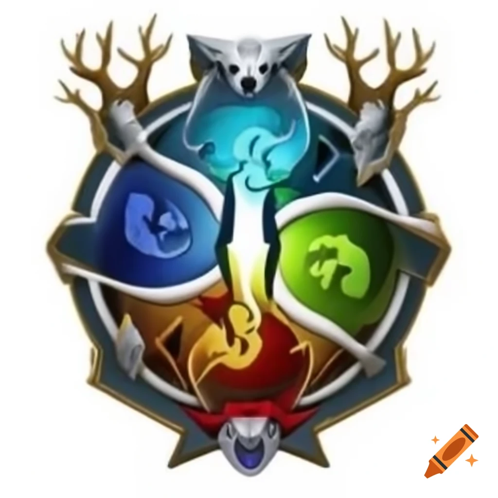 Emblem logo featuring wolf and tree of life representing mythos and ...
