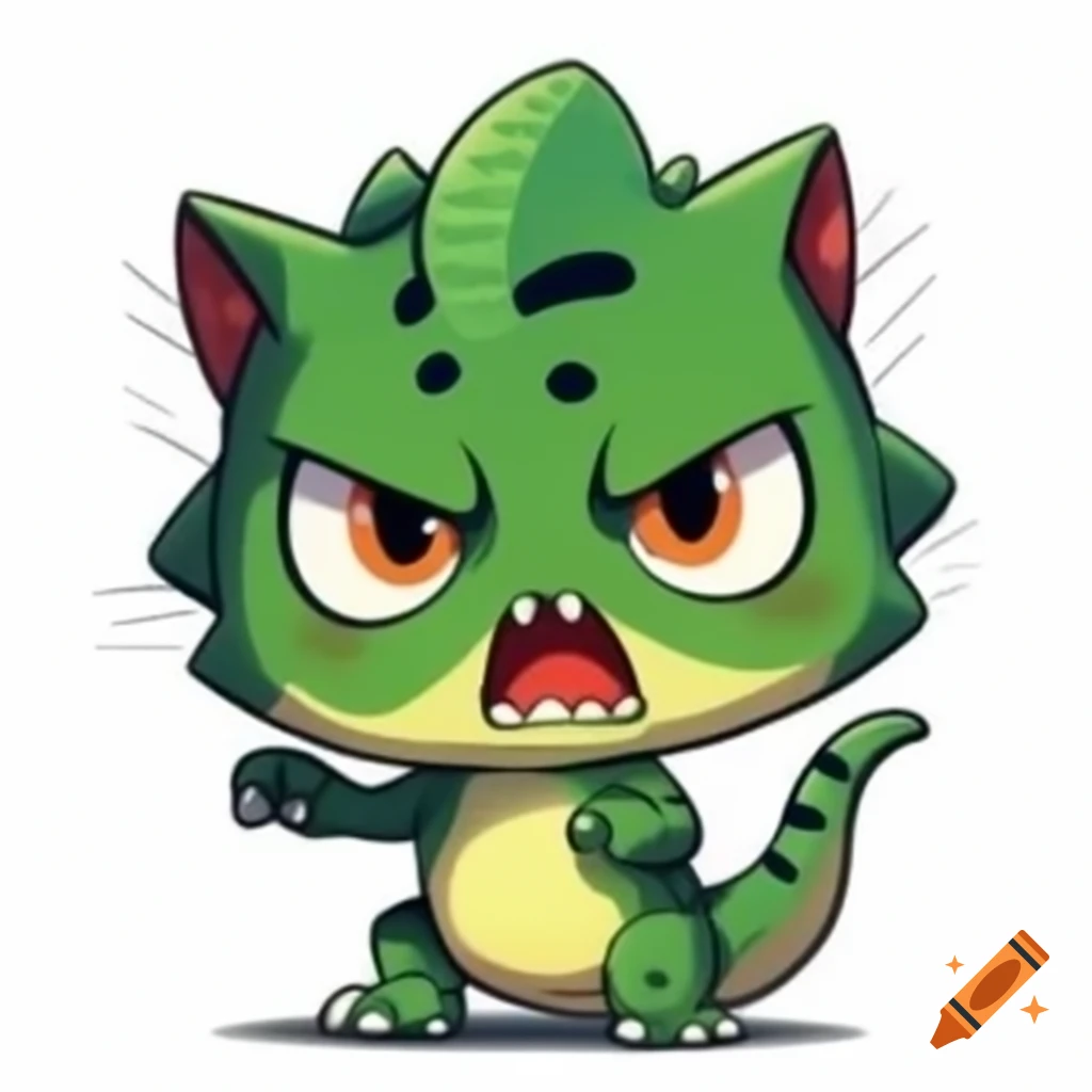 Chibi-style dinosaur kitty hybrid with cat-like paws on Craiyon