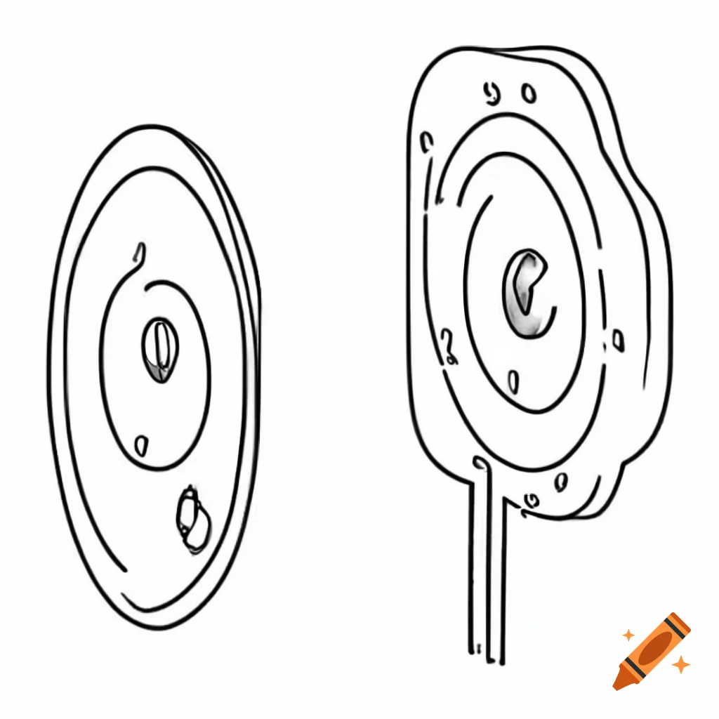 Two plates with a side view of a pin and stud fastened through a hole ...