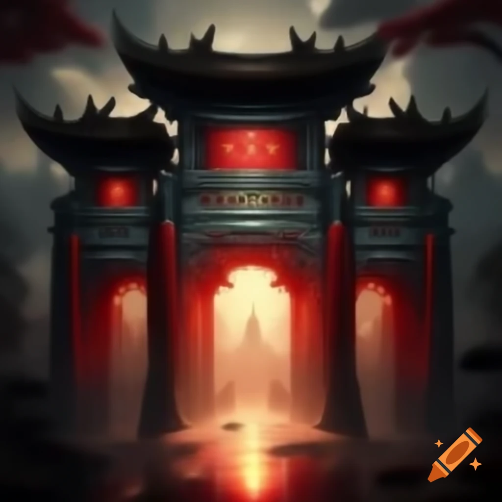 Majestic chinese gateway in crimson and gold symbolizing connection to ...