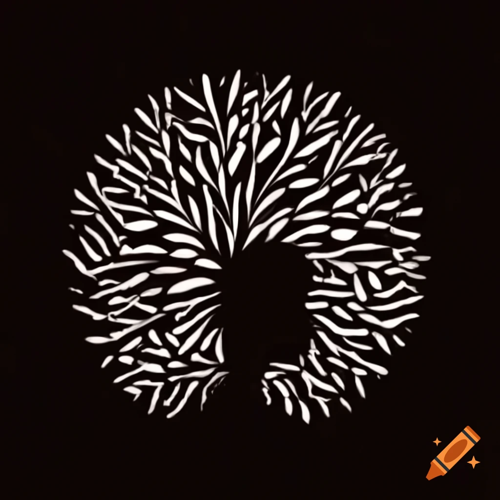 Illustration of a woman transforming into a tree on Craiyon