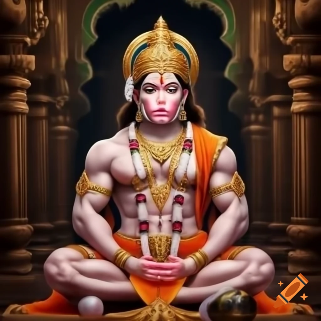 Hanuman ji representing vairagya, a symbol of detachment and devotion ...