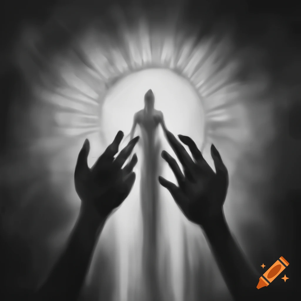 Conceptual drawing of revenge reaching for forgiveness with emotional ...