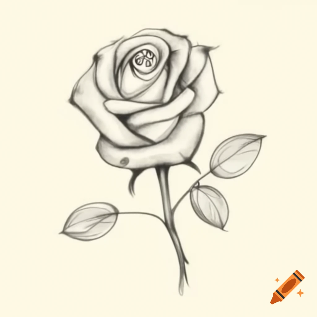 Drawing of roses with the phrase 'te amo' in decorative letters on Craiyon