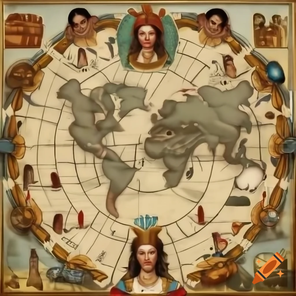 World map illustrating historical events through gender symbols and ...