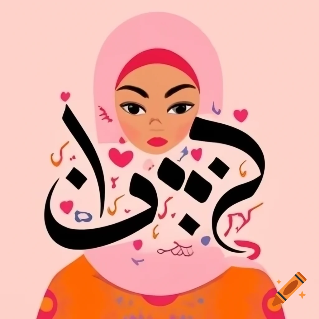 Surreal Islamic calligraphy representing love for Aisha, Mohammad's ...