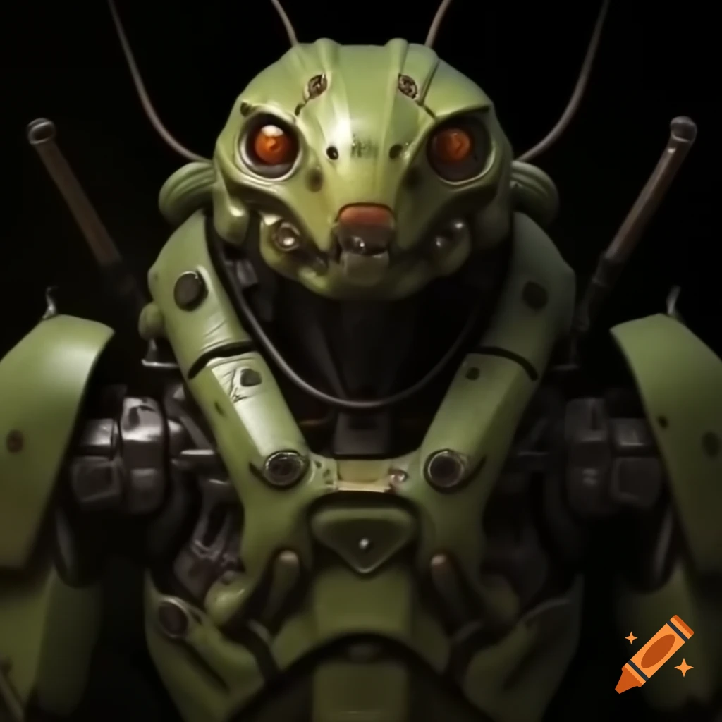 Mechanoid insect humanoid soldier design on Craiyon