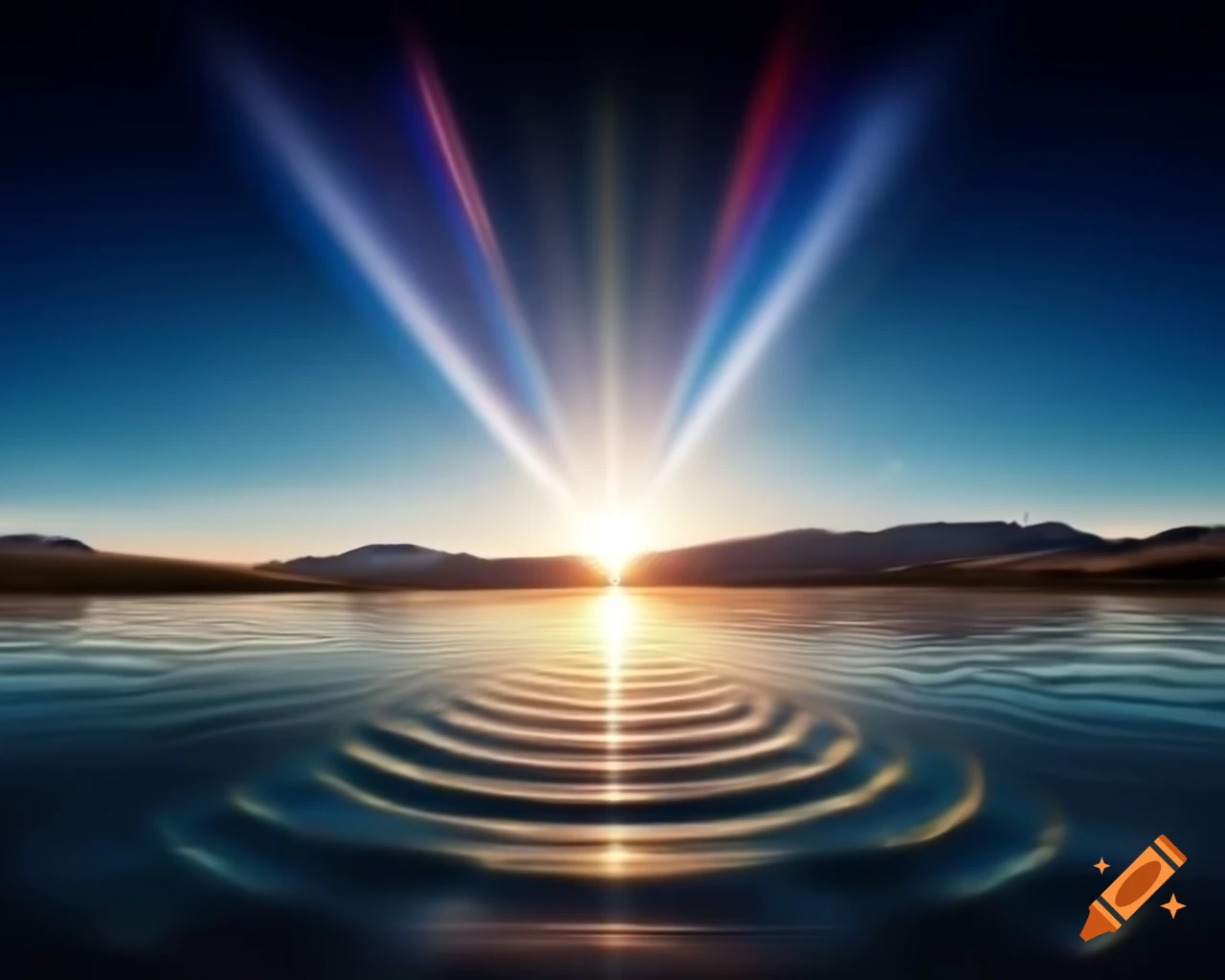 Creative 3d rendering of firmament with photorealistic lighting on Craiyon