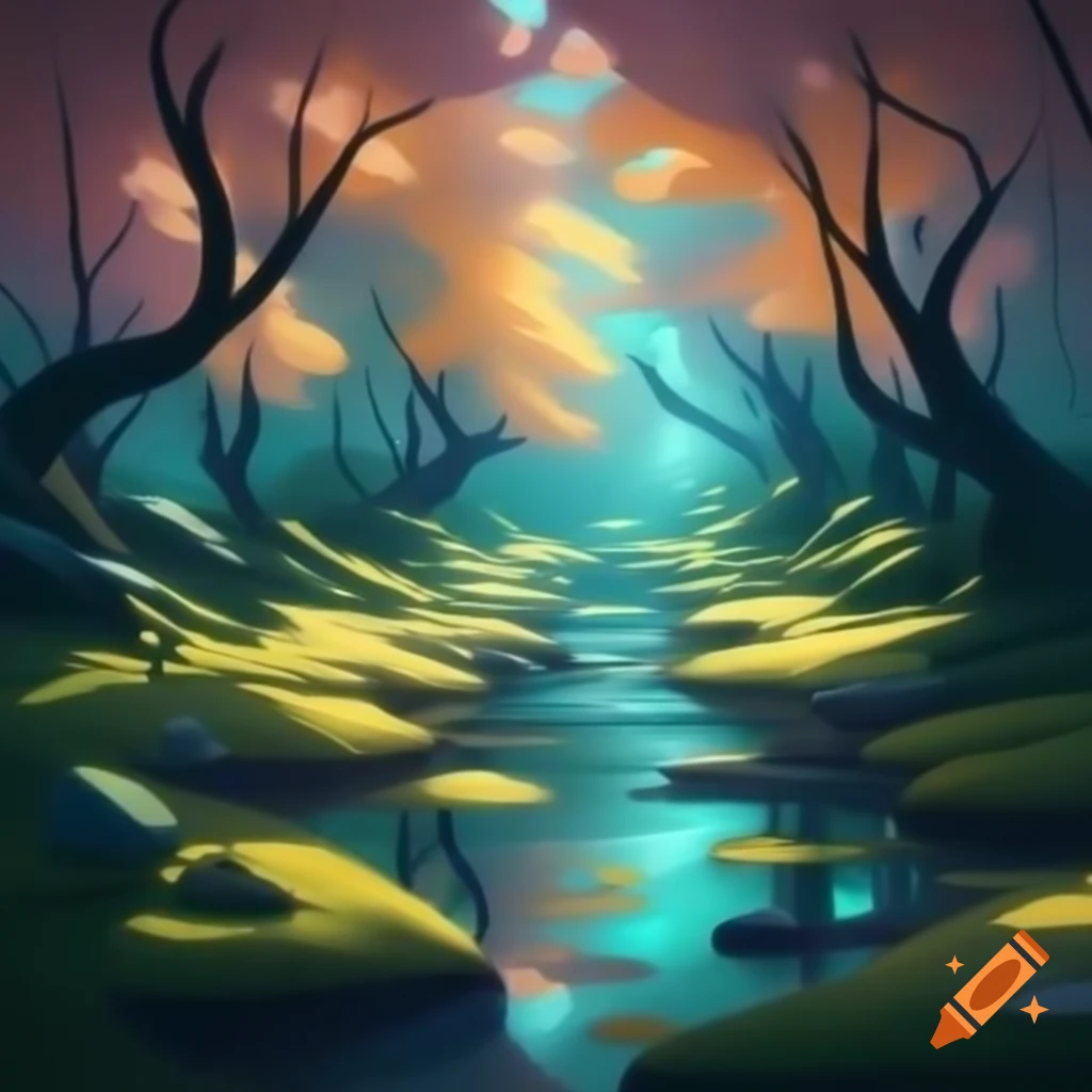 Abstract spring inspired wallpaper in vibrant colors on Craiyon