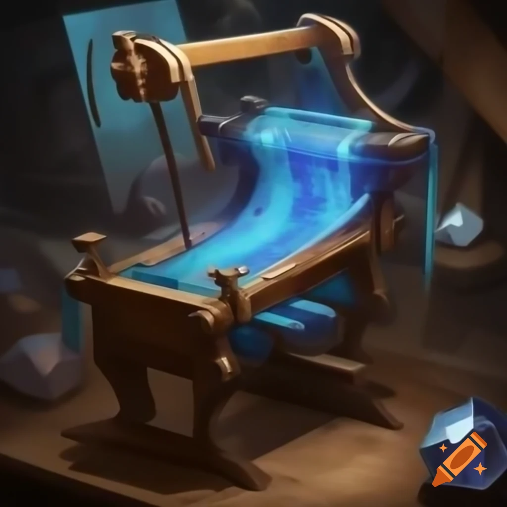 Concept of a magical cradle tool for crafting pocket dimensions in a ...