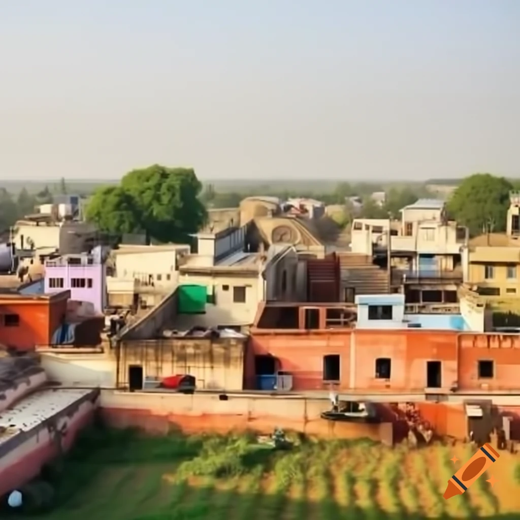 Scenic view of Haryana showing blend of traditional architecture and ...