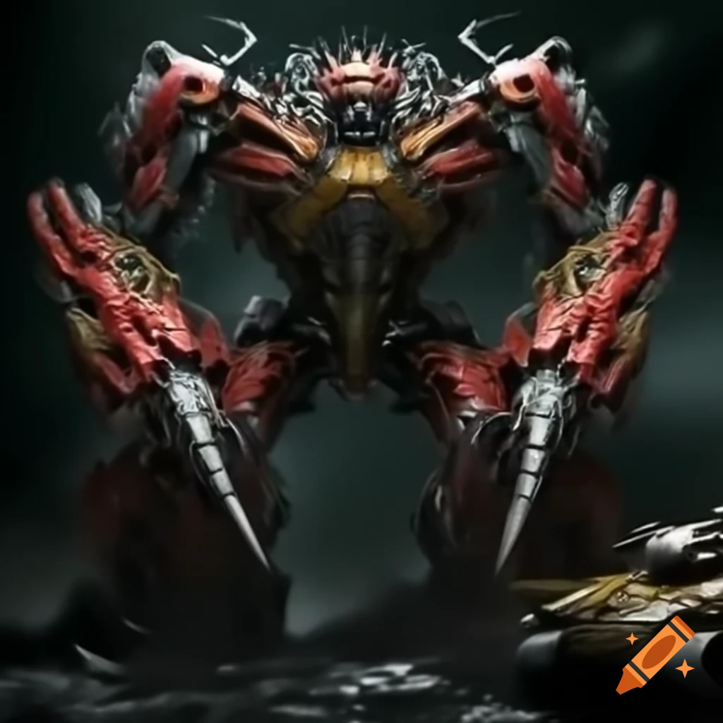 Cybertronian decepticon based on centipede design with tank-like form ...