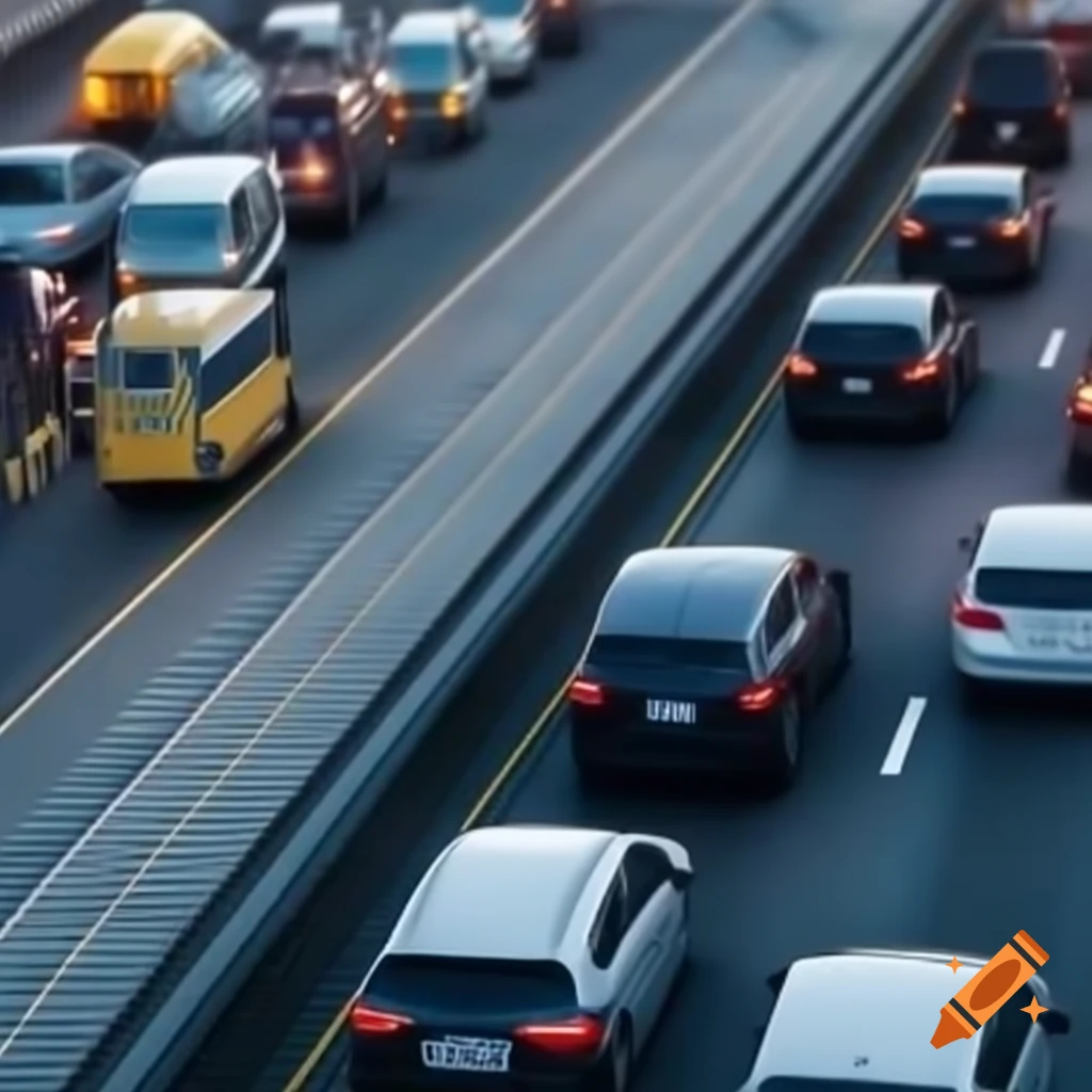 Urban traffic flow management system on Craiyon