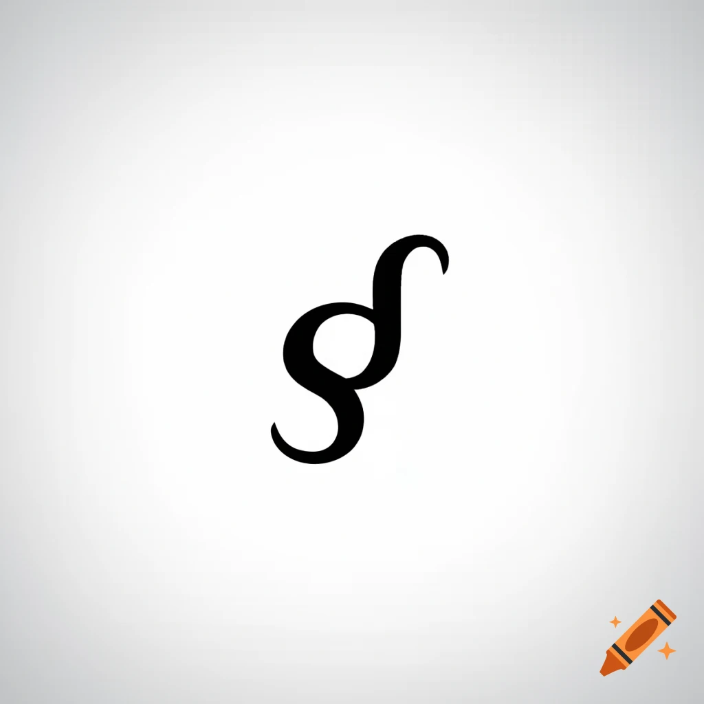 Minimalistic grayscale logo featuring the letters D and T on Craiyon