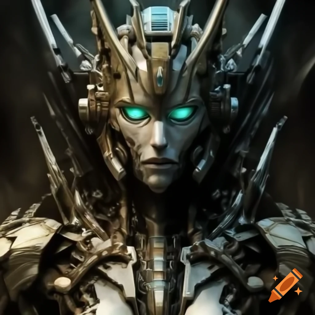 Cybernetic warrior reimagined as transformer with sharp features and ...