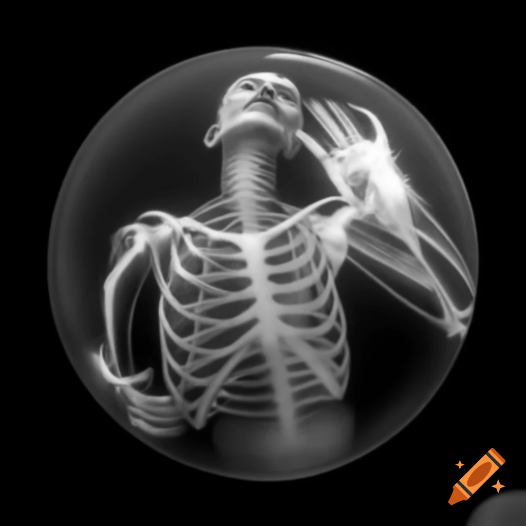 Black and white abstract representation of god as a ball of nerves at ...