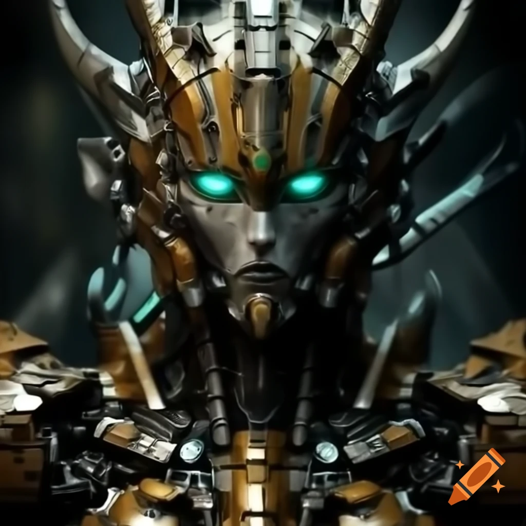 Cybernetic warrior reimagined as transformer with sharp features and ...
