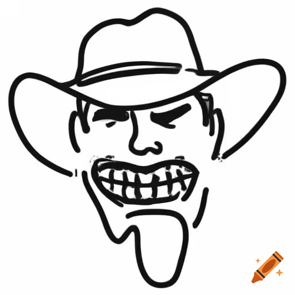 Cowboy teeth design on Craiyon