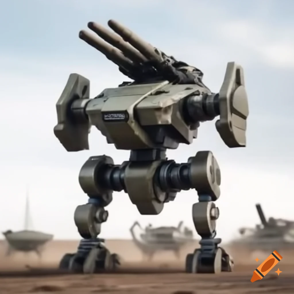 Sleek recon mech inspired by ostrich design with missile pods and ...