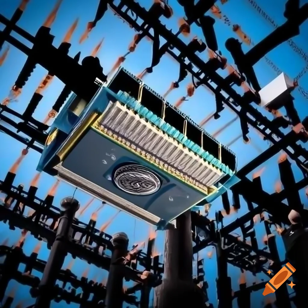 Latest nvidia flagship gpu connected to power transformer at substation ...