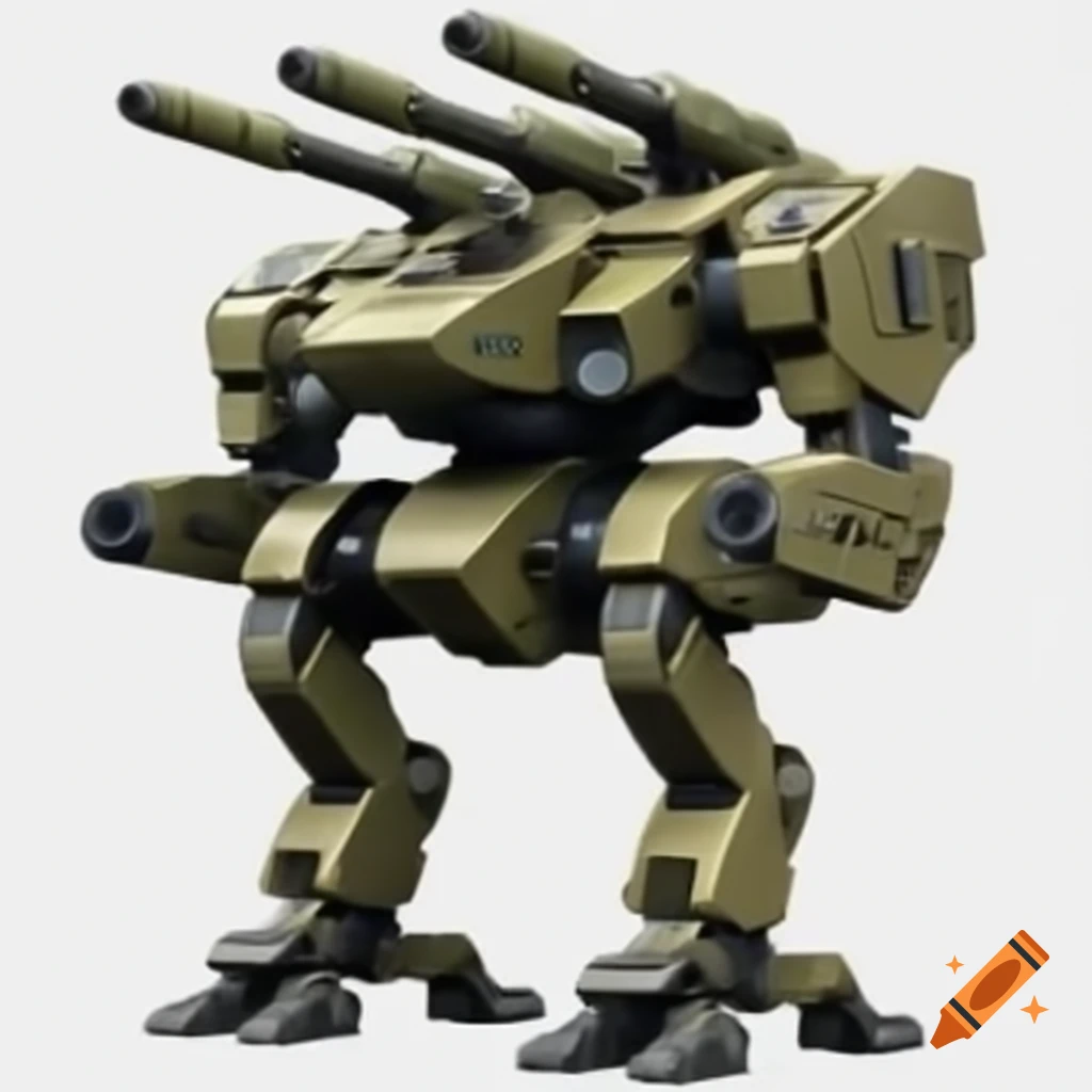Streamlined recon mech with missile pods and cannons inspired by ...