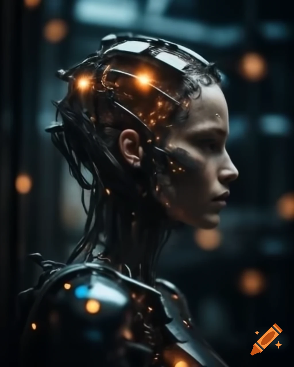 Artificial intelligence concept of combining and searching the internet on Craiyon