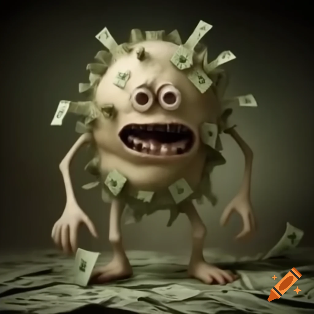 Livioli Maroni, frugal creature walking on tiptoes with braces on Craiyon