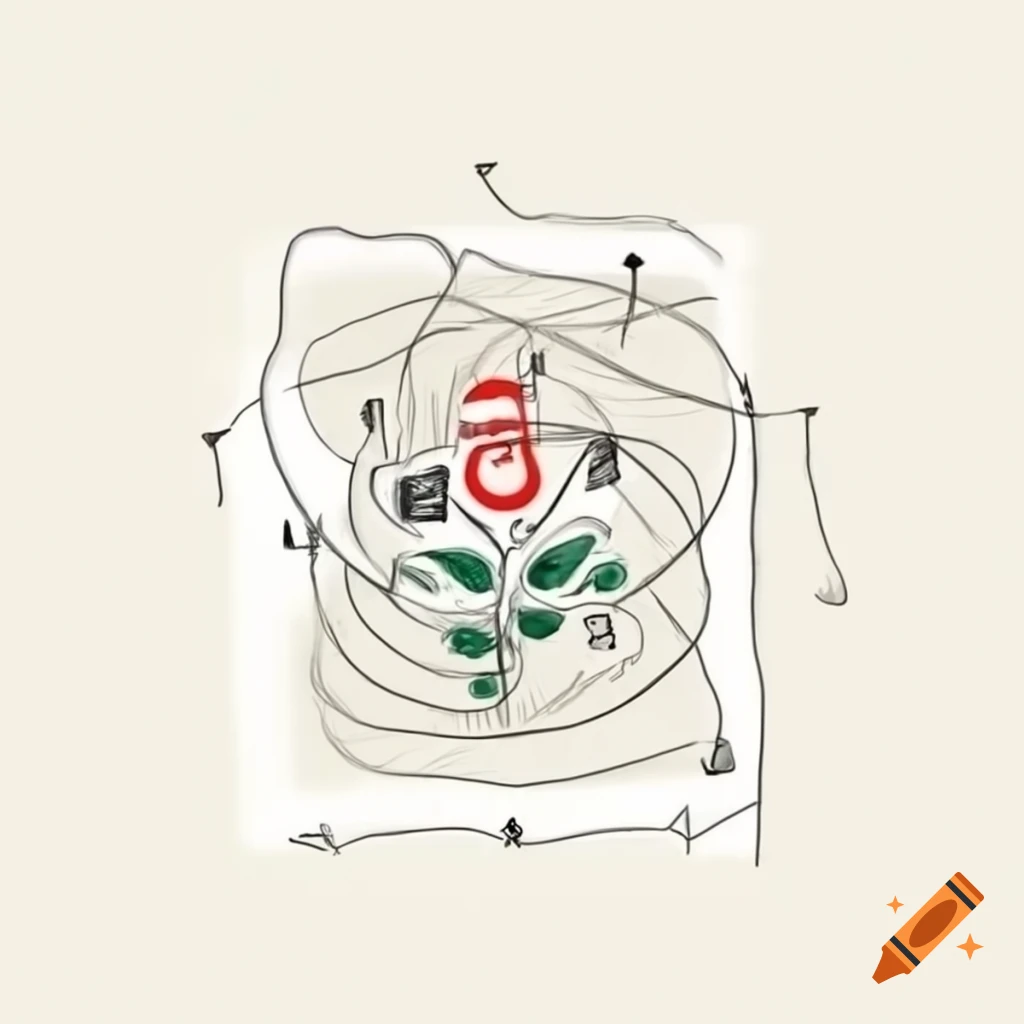 Minimalist Picasso-style abstract logos with bold lines and hand-drawn ...