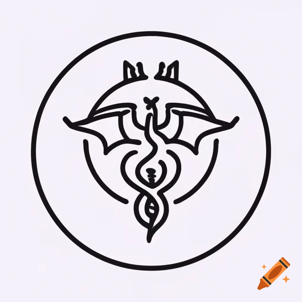 Symbol representing dragons on Craiyon