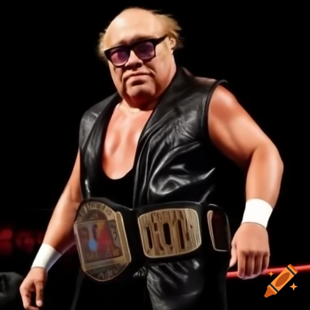 Danny devito as wwe champion on Craiyon
